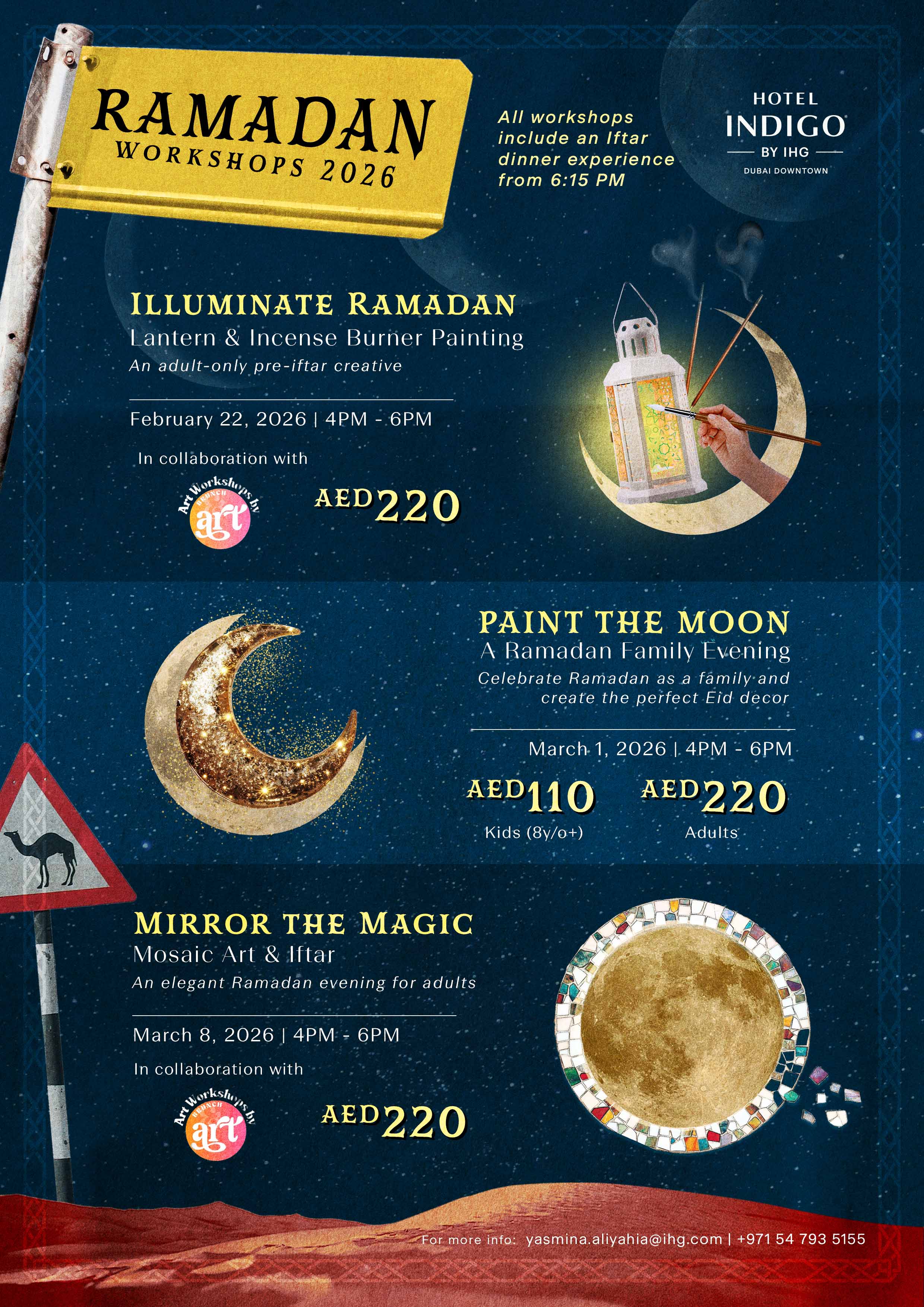 Ramadan Workshop & Iftar Programme 2026 | Hotel Indigo Dubai Downtown